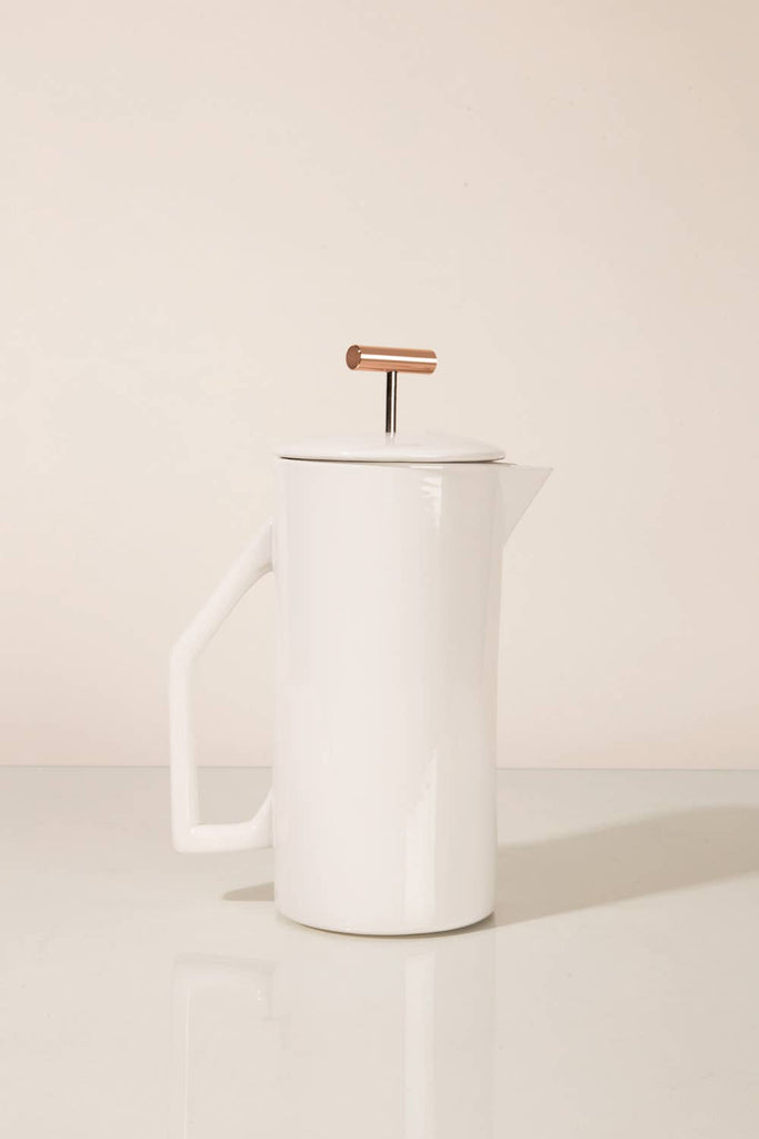 YIELD Cream Ceramic French Press – Broome Street General Store
