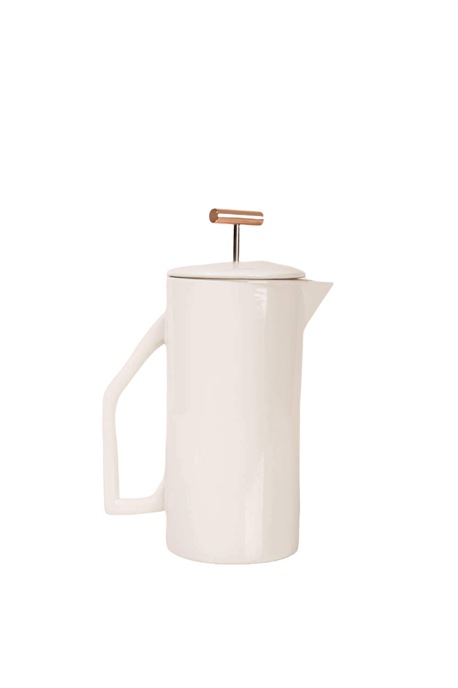 YIELD Cream Ceramic French Press – Broome Street General Store